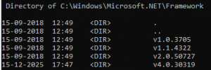 How to Check .NET Framework Version in Windows CMD?